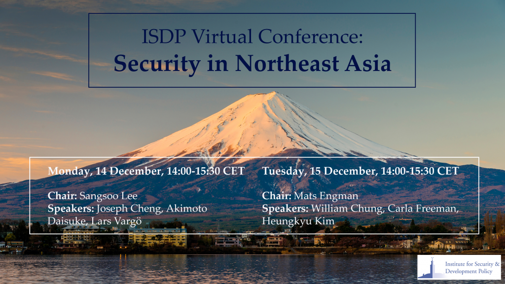 Virtual Conference: Security in Northeast Asia - Institute for Security ...