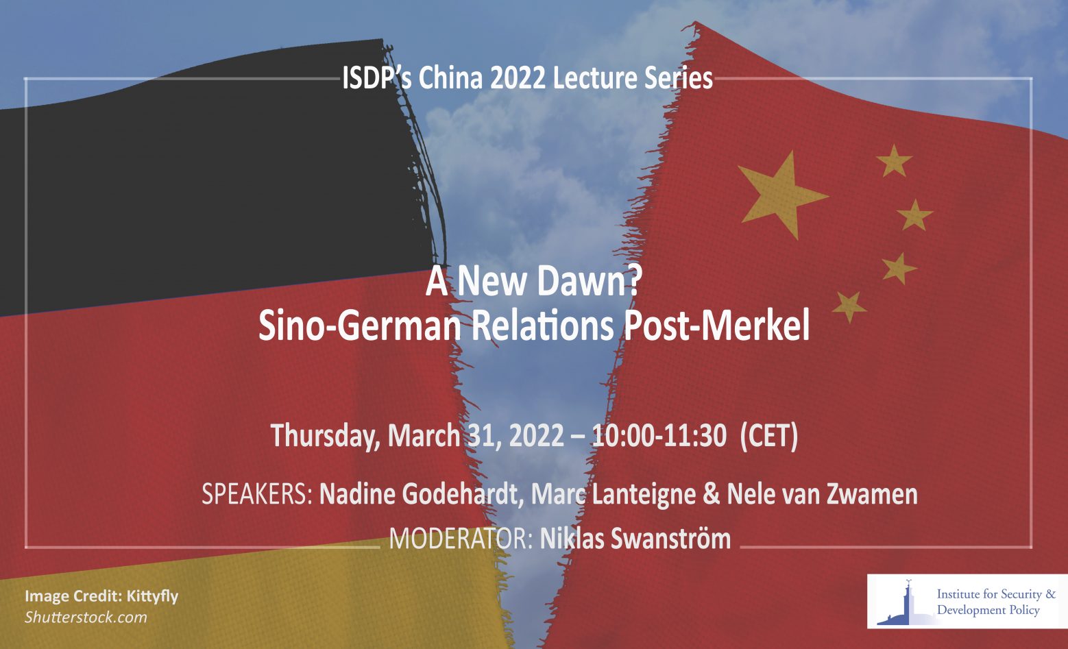 A New Dawn? Sino-German Relations Post-Merkel – Recording available ...
