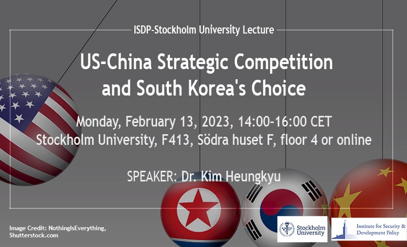 US-China Strategic Competition and South Korea's Choice - Institute for ...