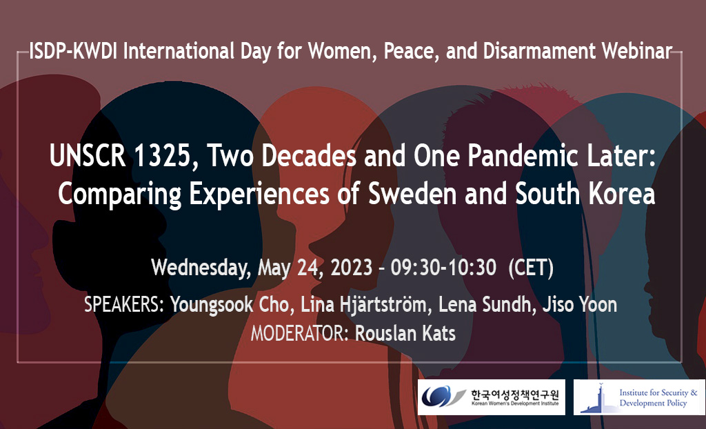 ISDP-KWDI International Day for Women, Peace, and Disarmament Webinar ...
