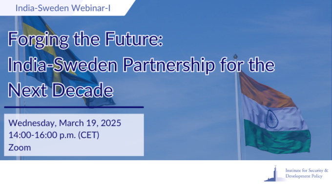 India-Sweden Webinar-I: Forging the Future: India-Sweden Partnership ...