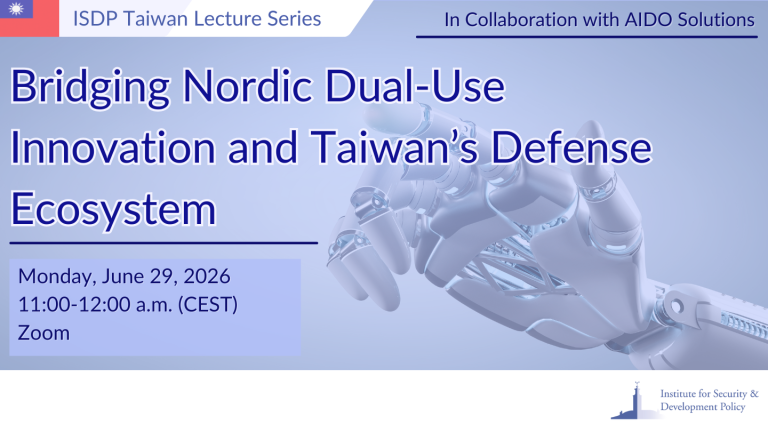 Recording available: Digital Taiwan Lecture Series – Bridging Nordic ...